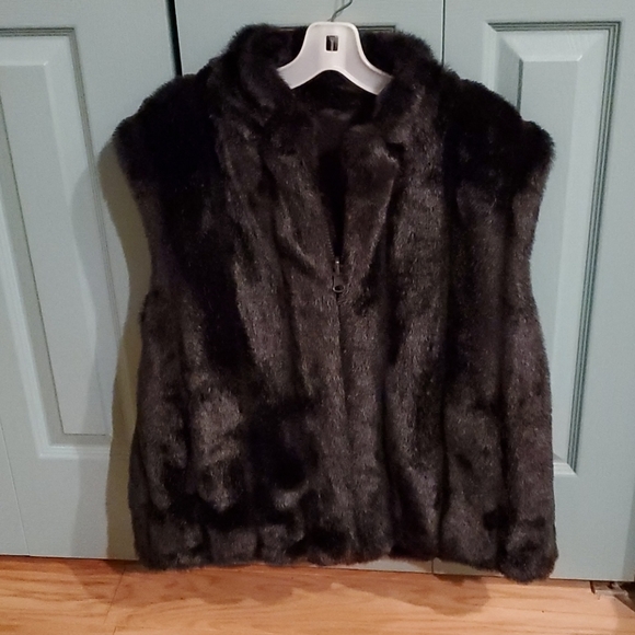 None | Jackets & Coats | Fake Mink Vest | Poshmark